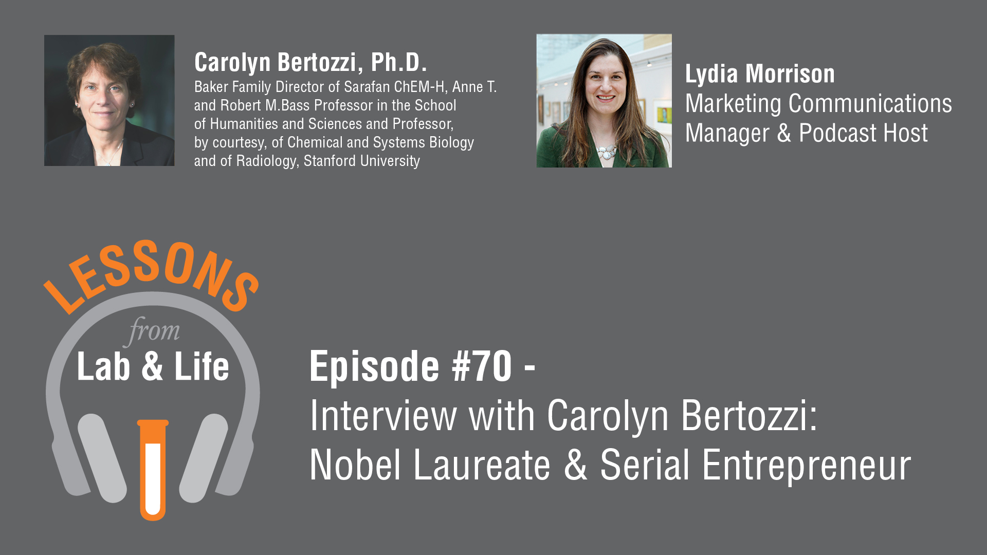 Interview with Dr. Carolyn Bertozzi: Nobel Laureate and Serial ...