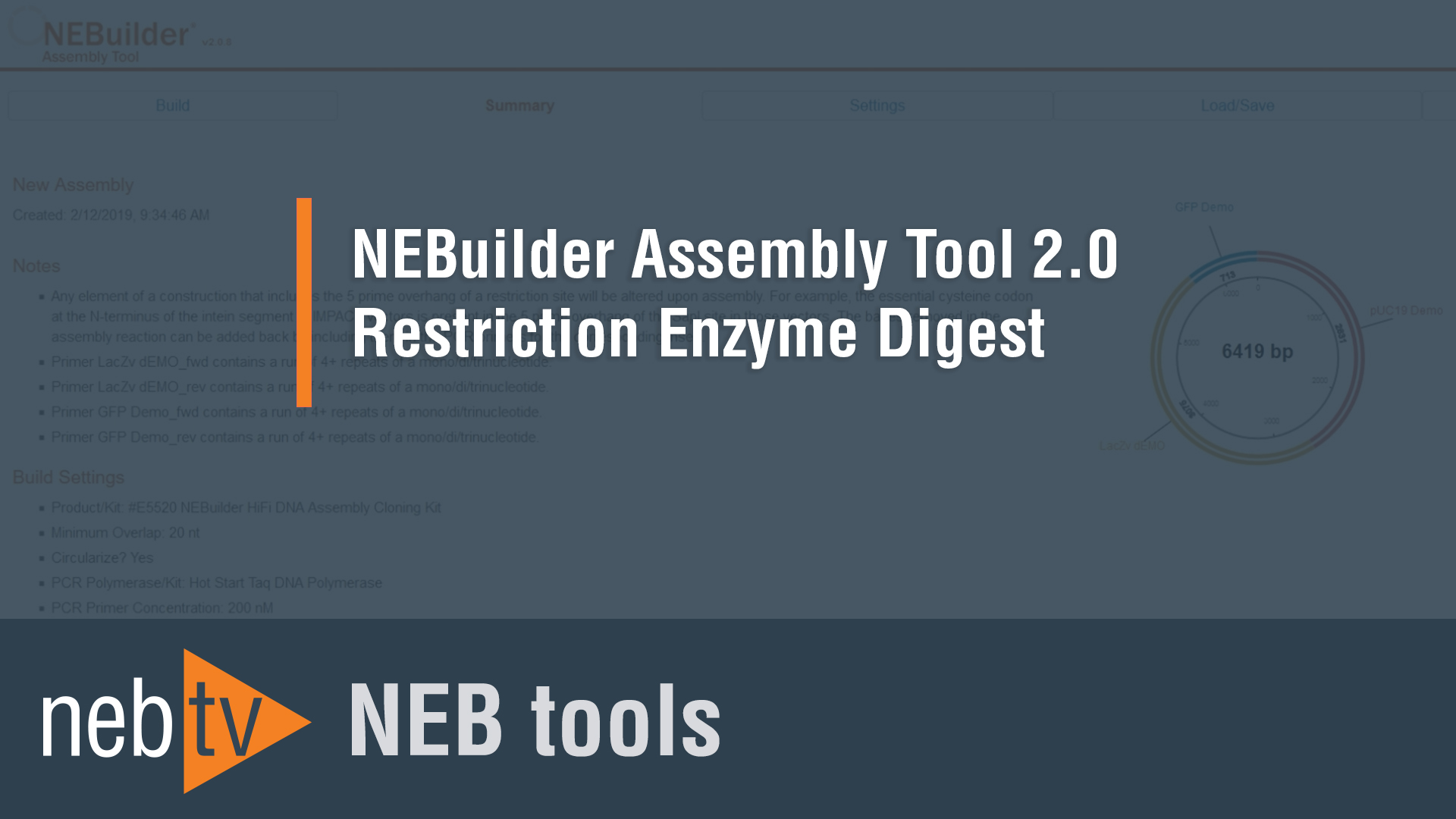 NEBuilder® HiFi DNA Assembly | NEB