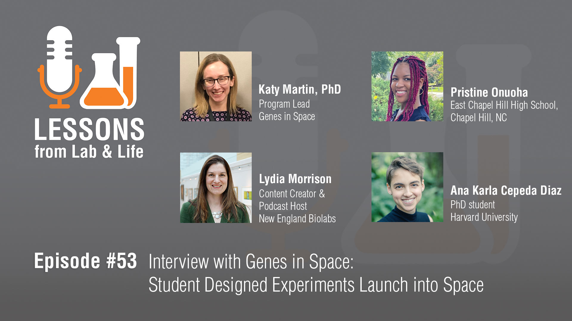 Interview with Genes in Space: Student designed experiments launch into space | NEB
