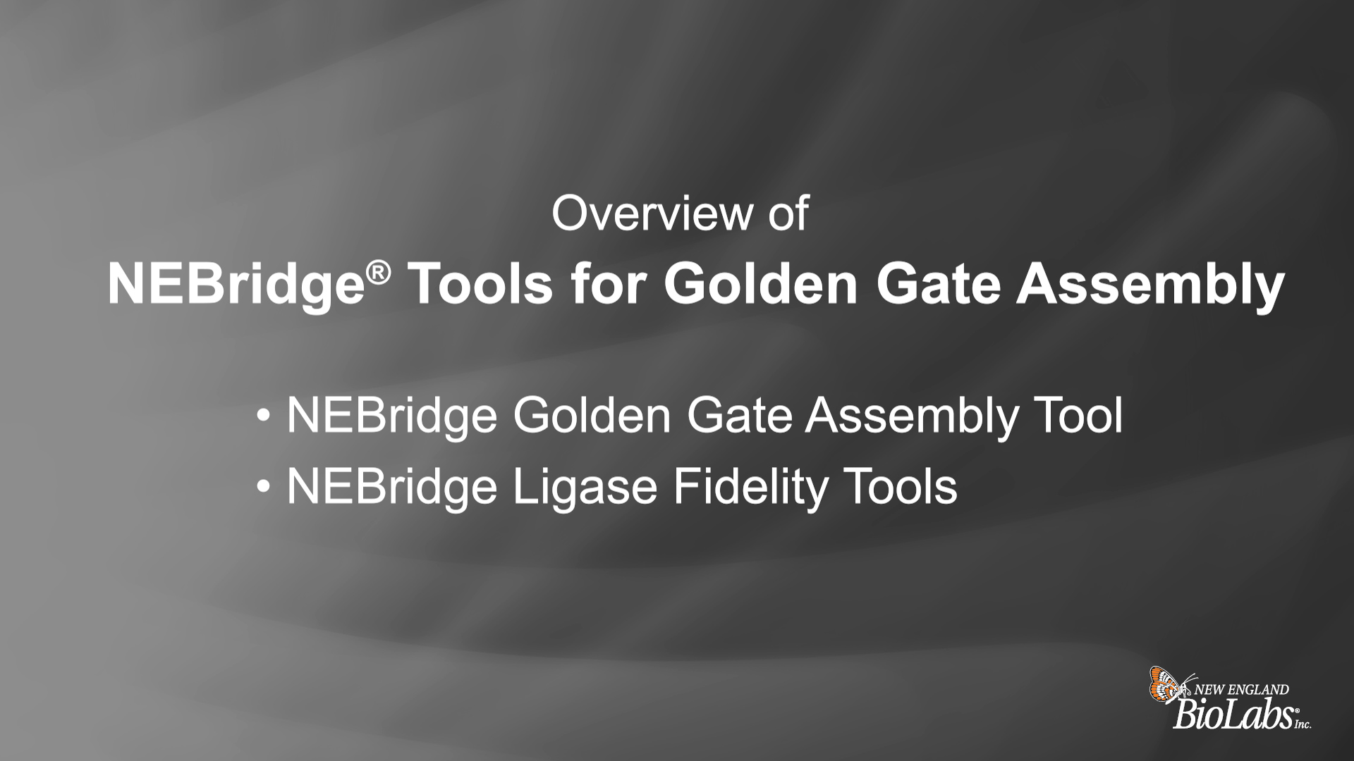 Golden Gate Assembly Domestication Tutorial | NEB